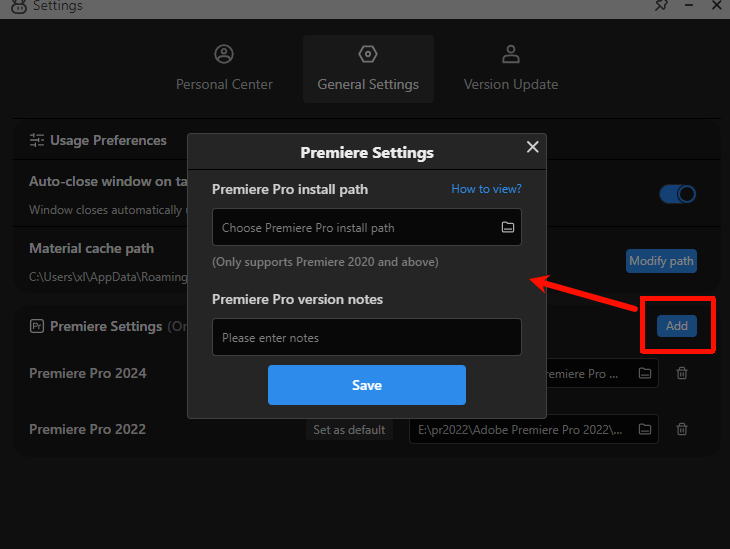 Linking Premiere Pro with PrAide - pr aideart