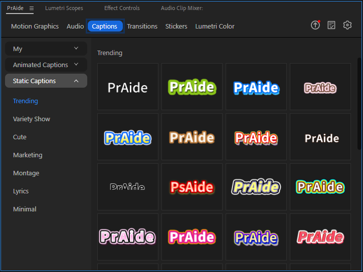 Pr Caption Basics: Adding Captions with the Text Tool - pr aideart