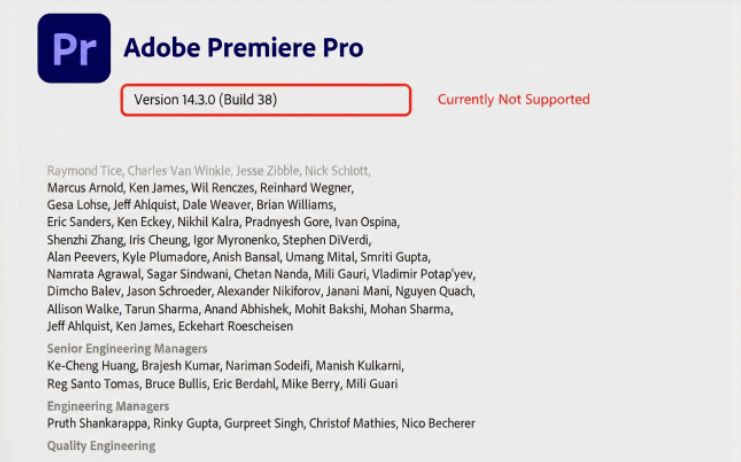 The supported Premiere Pro Versions of PrAide - pr aideart